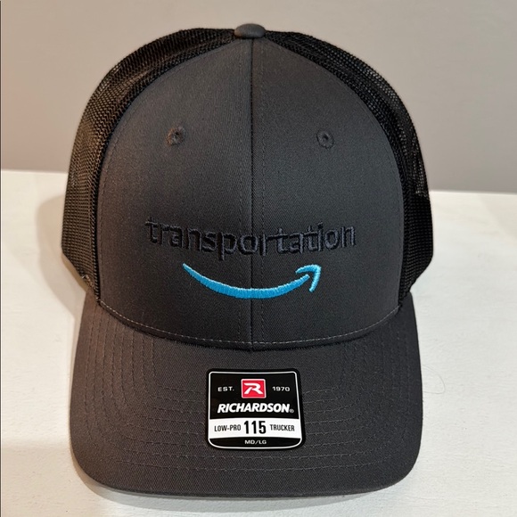 Accessories | Amazon Logo Lowprofile Gray And Black Trucker Hat ...